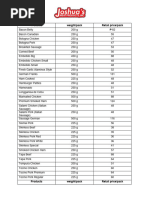 CDO Products Price List 2025 | PDF | Pork | Southeast Asian Cuisine