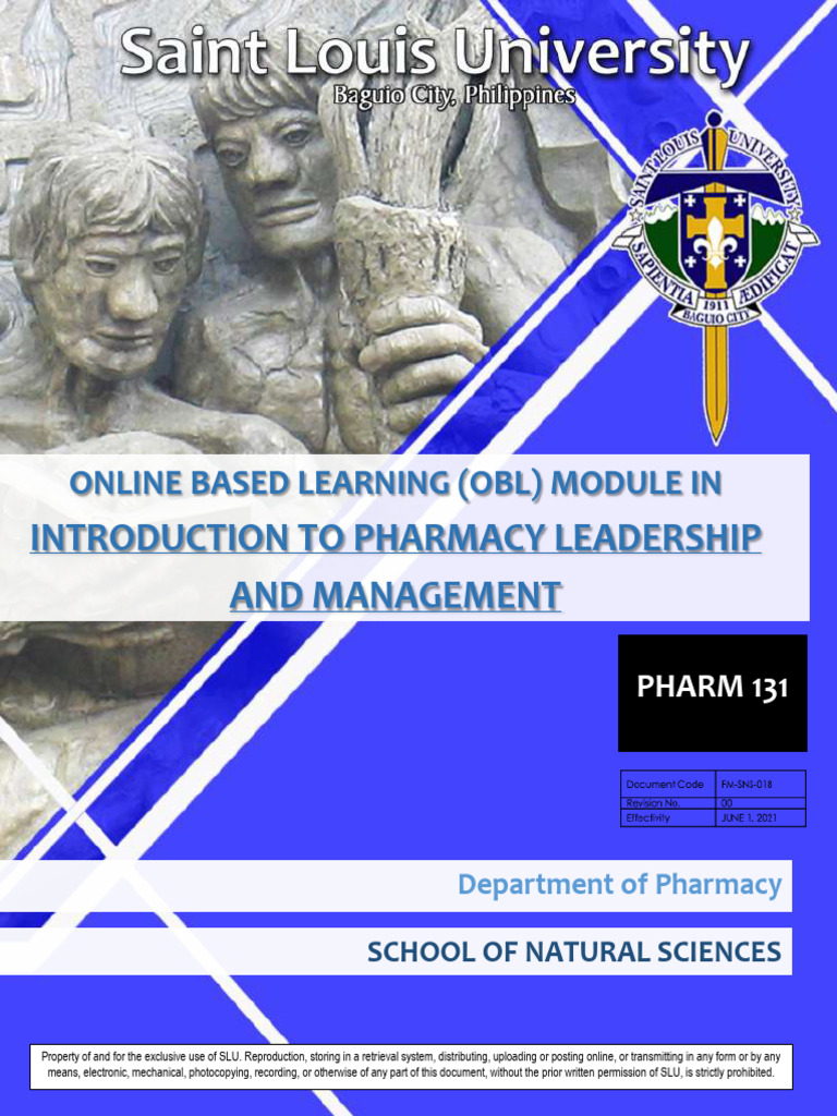 PHARM-131 Module | PDF | Pharmacy | Planning