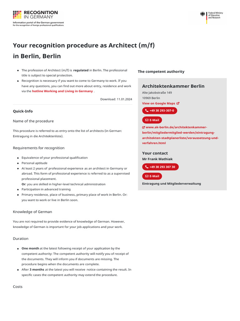 Recognition Portal - Your Procedure in Detail | PDF | Professional ...