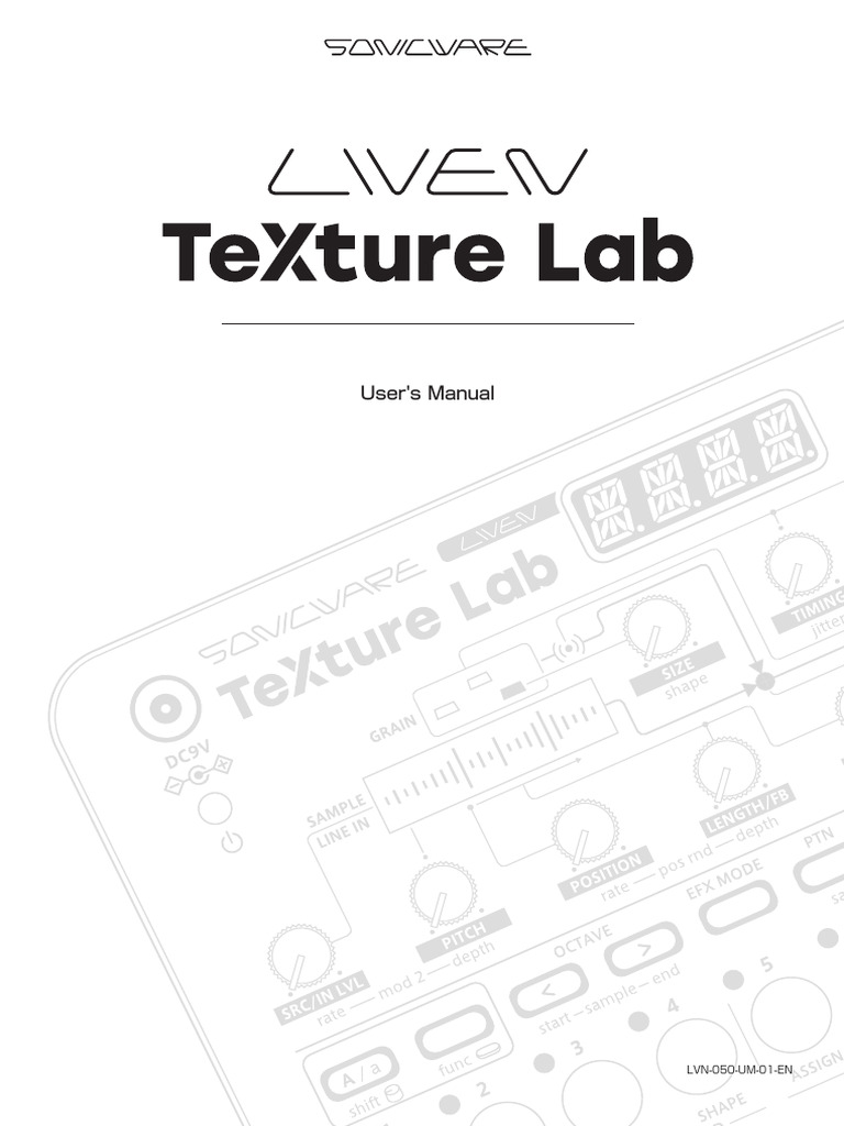 TextureLab Manual en | PDF | Synthesizer | Radio