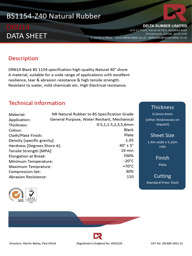 Delta Rubber Limited Spec For Master Batch | PDF | Sheet Metal ...