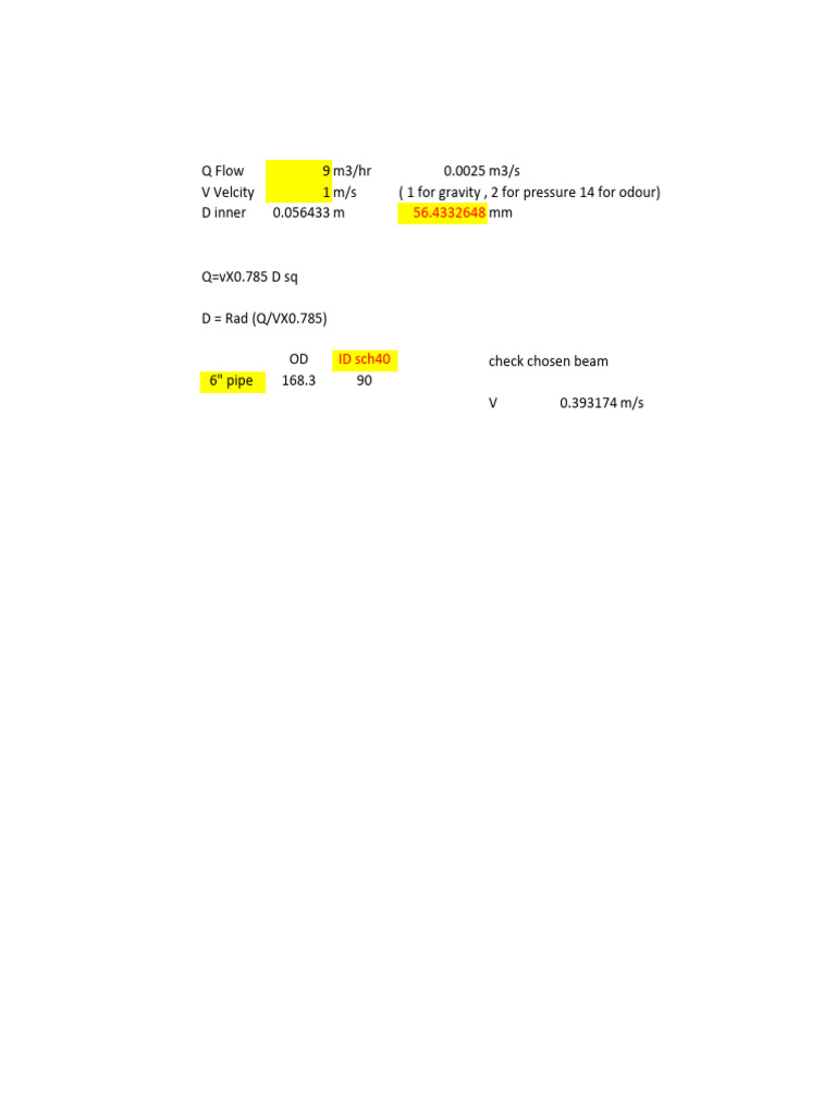 Pipe Size Calculator | PDF