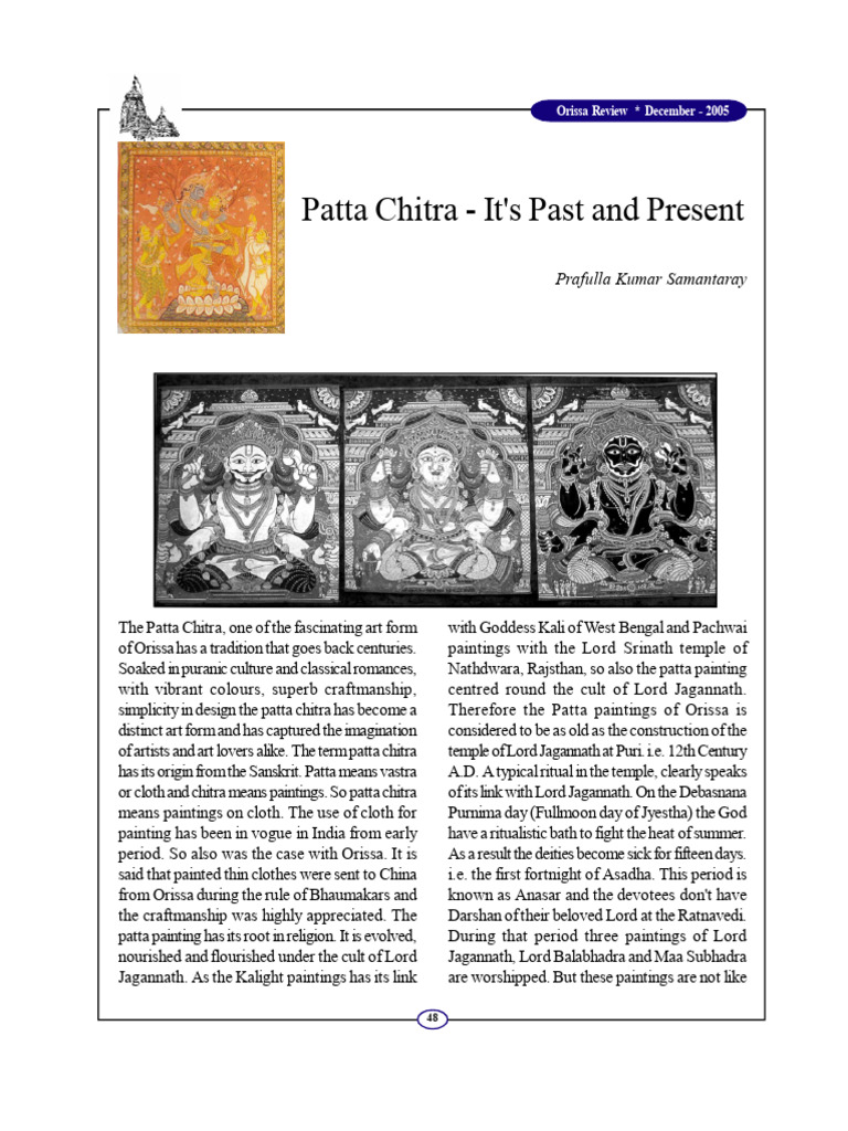 Patta Chitra Its Past and Present | PDF | Paintings