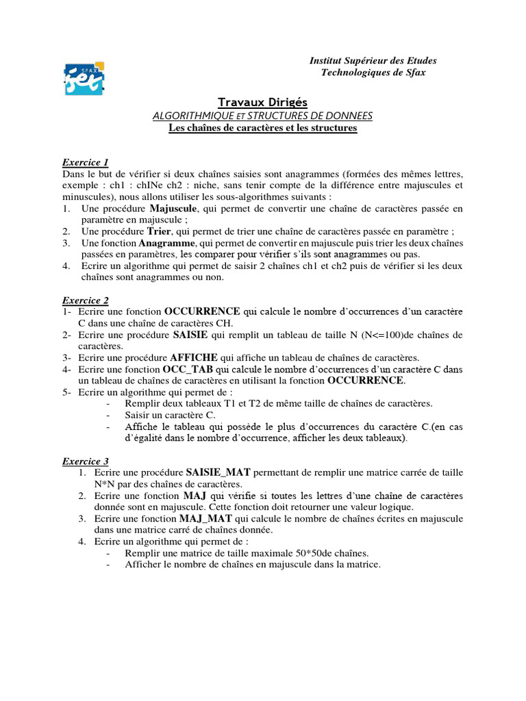 TD06 - Chaines 2023 - 2024 | PDF