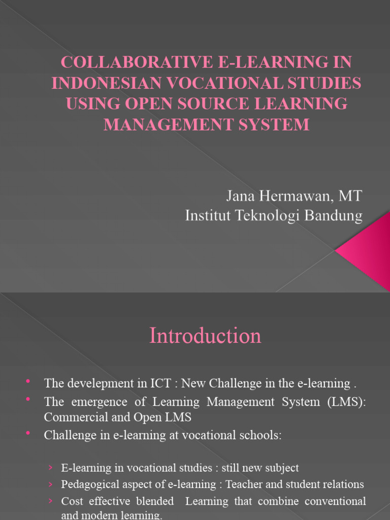 Collaborative E-Learning in Indonesian Vocational Rev 2.0 | PDF | Educational Technology | Learning