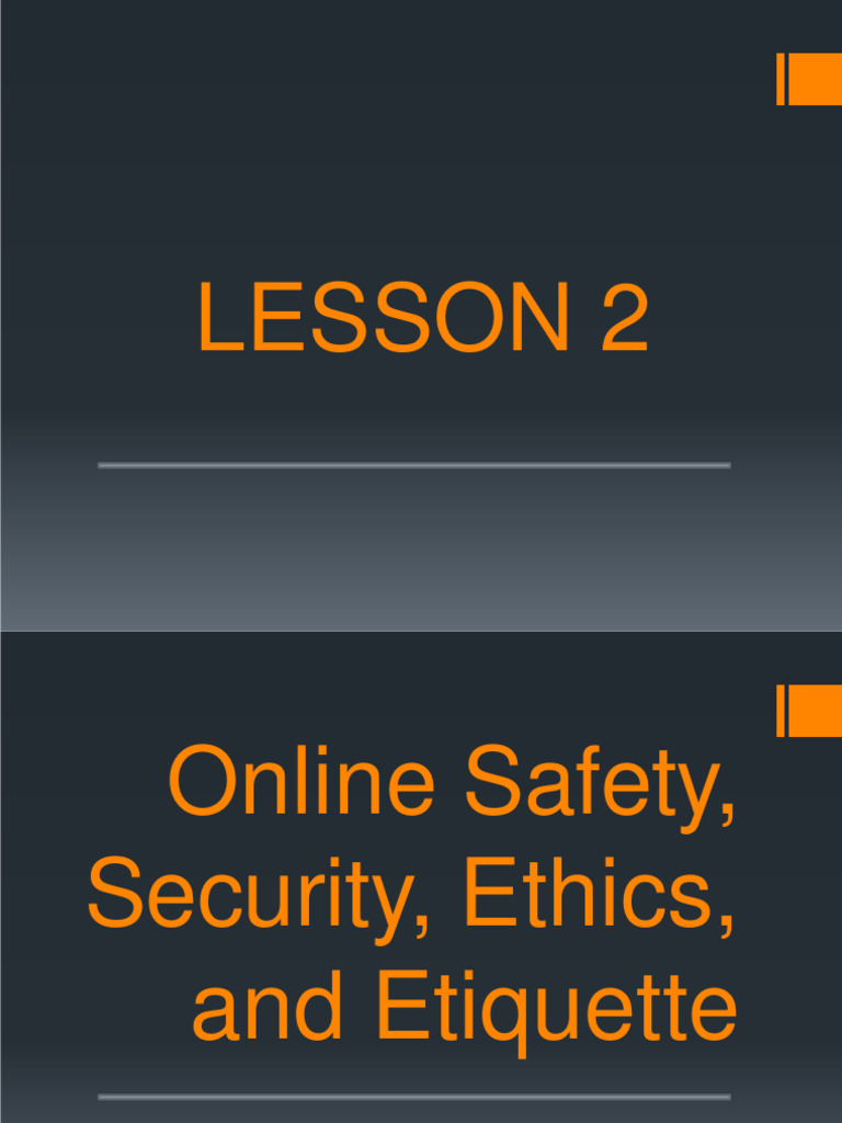 Lesson 2.1 Online Safety | PDF | Antivirus Software | Malware