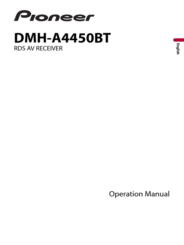 DMH A4450BT Operation Manual 1 | PDF