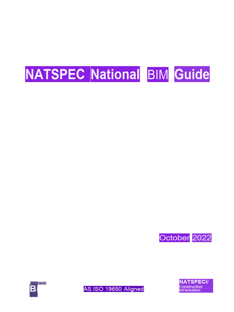 NATSPEC National BIM Guide 2022-10 Web | PDF | Building Information Modeling | Project Management