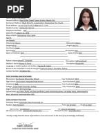 Biodata Format | PDF | Symbols | Communication