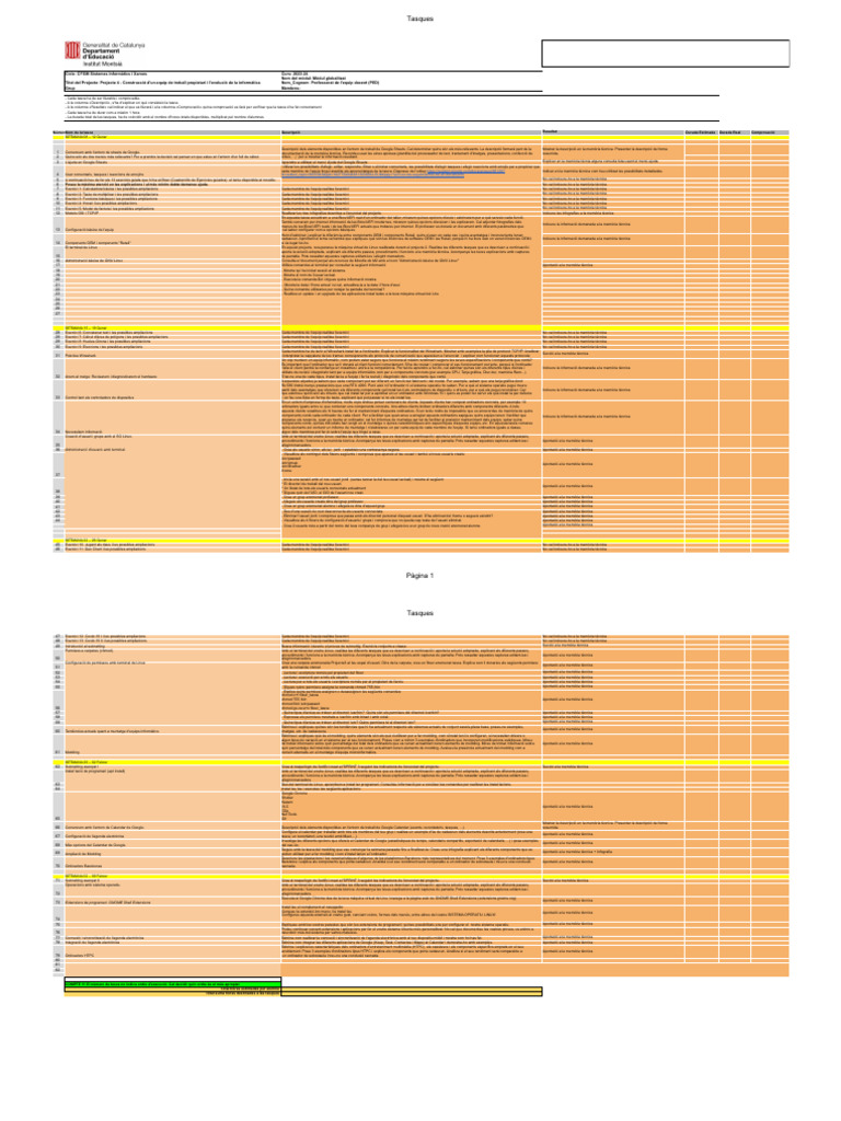 Projecte4 Pla Treball | PDF
