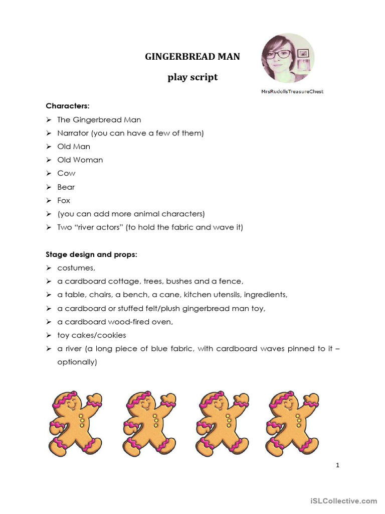 The Gingerbread Man - Play Script | PDF
