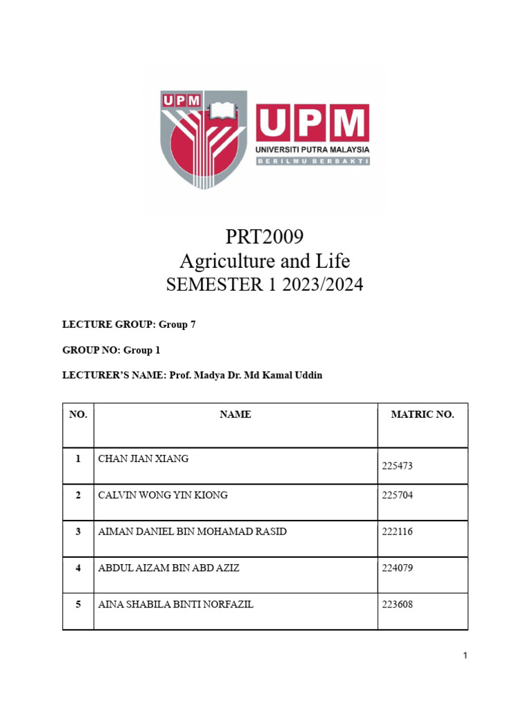 Agriculture Lab Report Overview | PDF | Nutrients | Nature