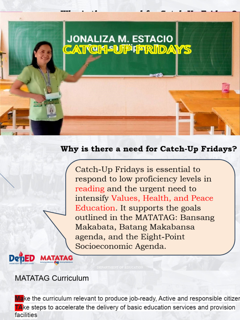 Catch Up Fridays Orientation Presentation | PDF | Curriculum | Learning