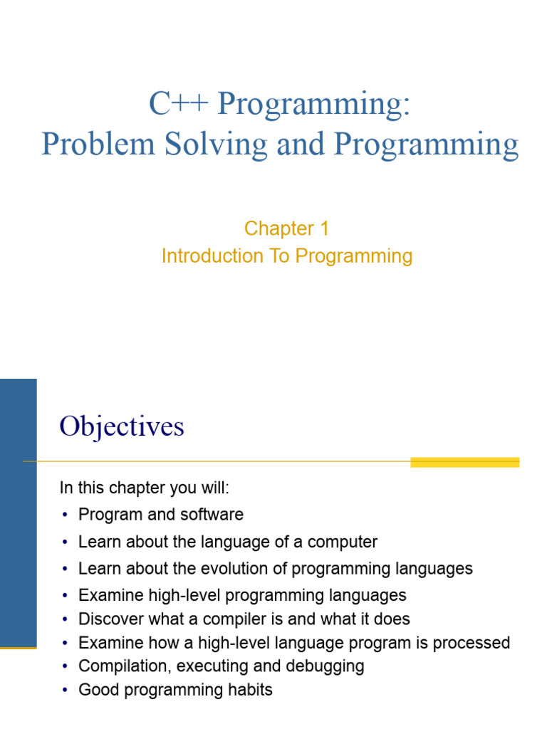 Chap01 Intro To Programming Pdf Programming Computer Program