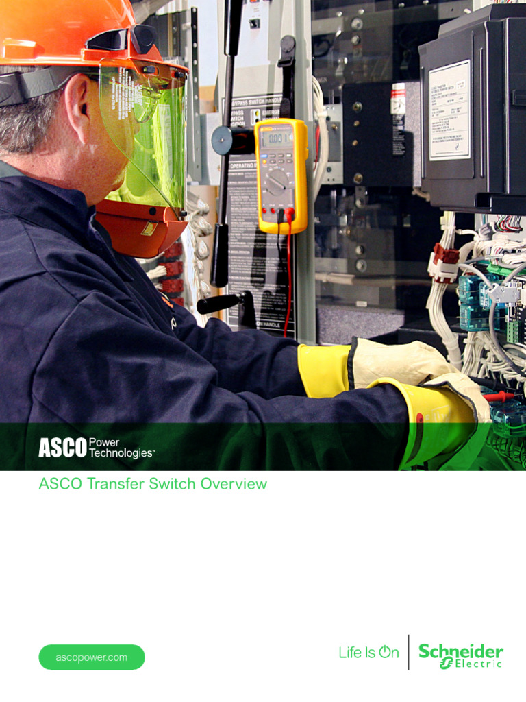 ASCO Automatic Transfer Switch Overview | PDF | Switch | Electromagnetism