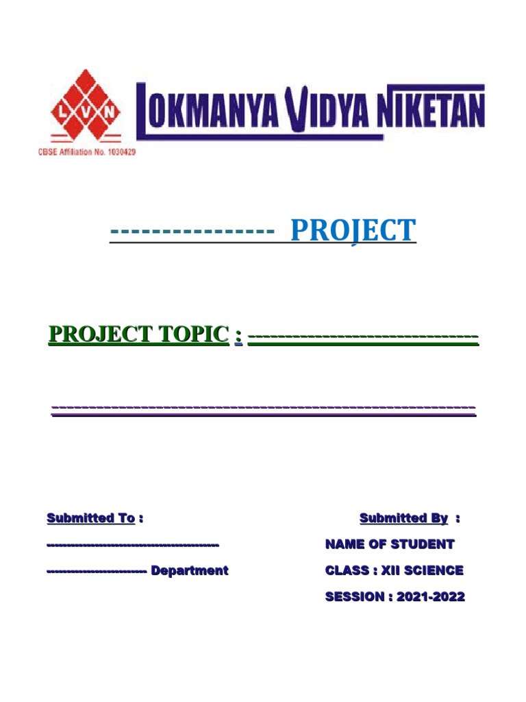 Project Front Page | PDF