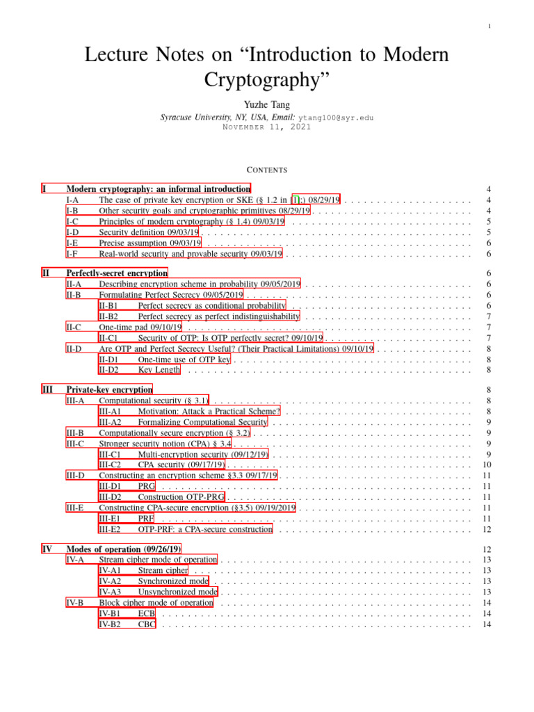Crypto Notes | PDF | Cryptography | Public Key Cryptography
