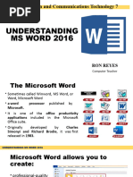 Word 2016 - Getting Started With Word (NOTA 1) | PDF | Microsoft Word ...
