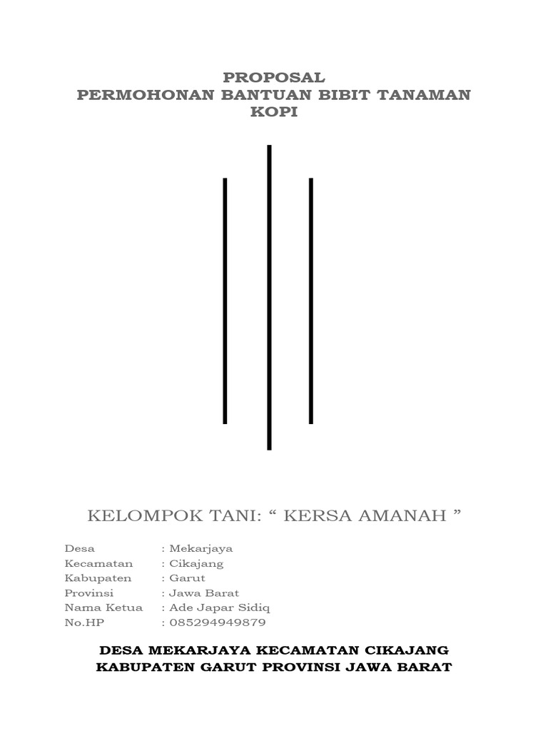 Proposal Tanaman Bibit Buah | PDF