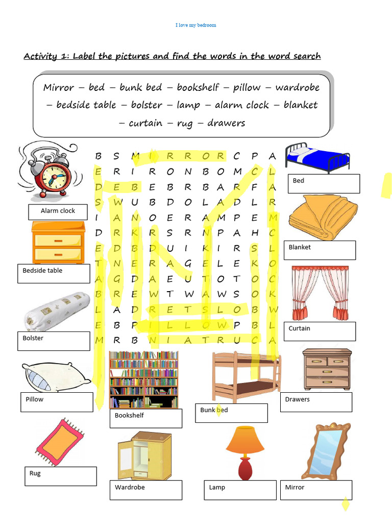 my-bedroom-wordsearches - 107972 (копія) | PDF | General Fiction