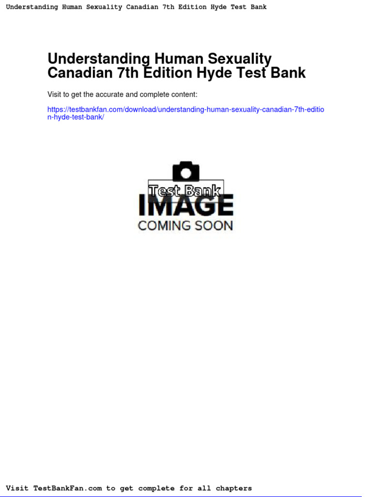 Dwnload Full Understanding Human Sexuality Canadian 7th Edition Hyde ... Dwnload Full Understanding Human Sexuality Canadian 7th Edition Hyde ...
