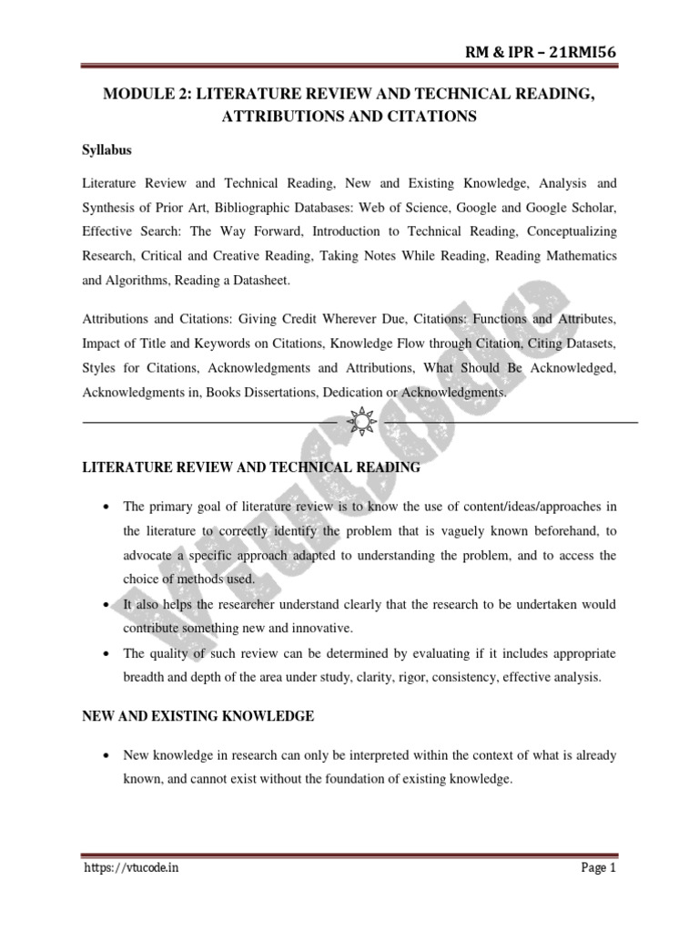 @vtucode - in Module 2 RM 2021 Scheme 5th Semester | PDF | Citation | Academic Publishing