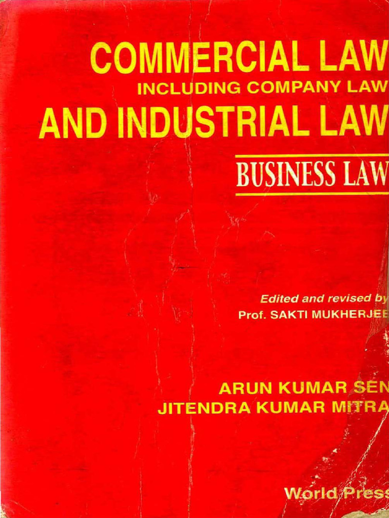 Commercial and Industrial Law Sen Mitra | PDF
