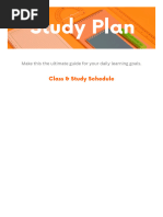Study Plan | PDF | Career & Growth