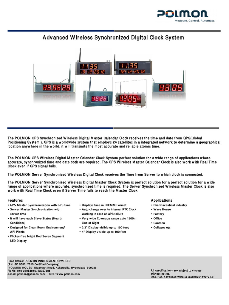Polmon Digital Clock | Download Free PDF | Global Positioning System ...