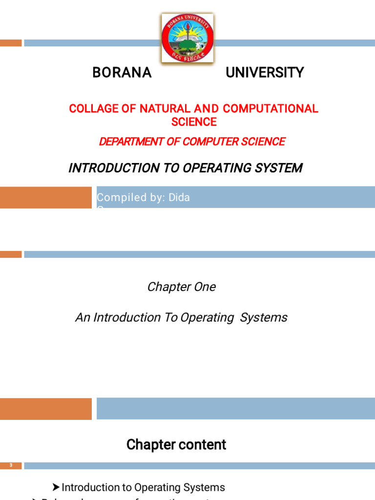 Os Chap 1 | PDF | Operating System | Client–Server Model