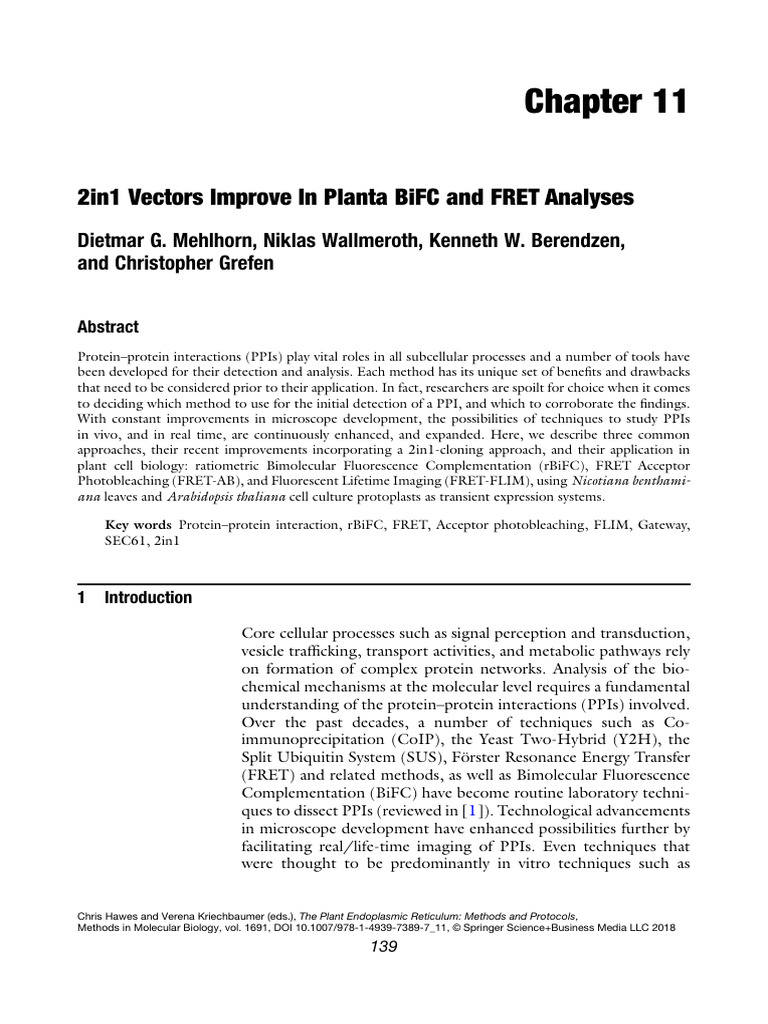 2in1rbifc and Fret Flim | PDF | Fluorescence Microscope | Biology