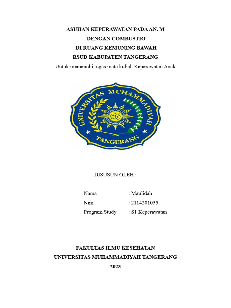 Asuhan Keperawatan Anak dengan Combustio | PDF