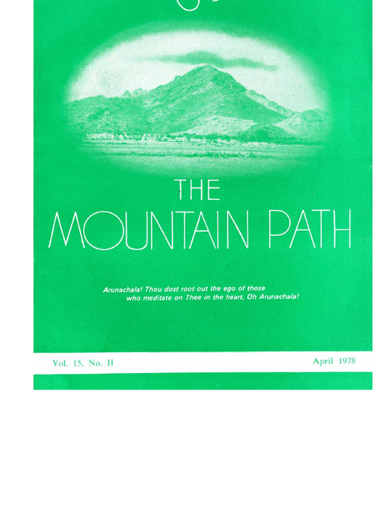 Mountain Path 1978 II April | PDF | Cheque | Money Order