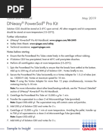 Dneasy Powersoil Pro Kit Handbook | PDF | Polymerase Chain Reaction ...