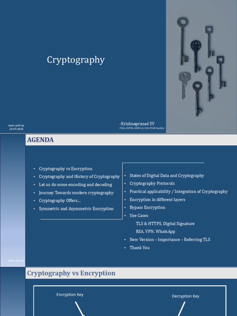 Cryptography | PDF | Cryptography | Key (Cryptography) Cryptography | PDF | Cryptography | Key (Cryptography)