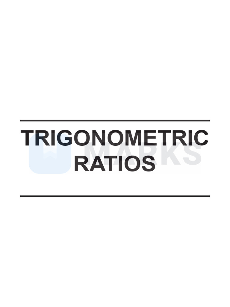2 Trigonometric Ratios and Identities | PDF | Trigonometric Functions ...
