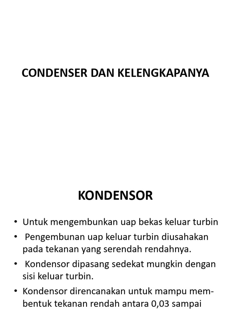 Klasifikasi dan Sistem Kerja Kondensor | PDF | Sains & Matematika
