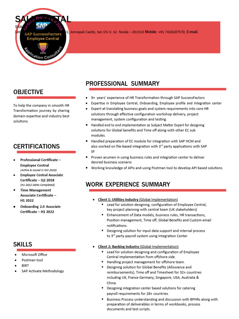 Resume - Salil Mittal | PDF