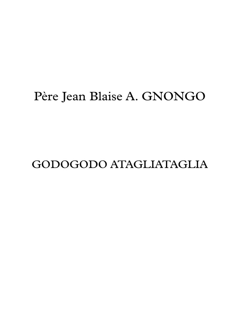 Godogodo Atagliatagli - Partition Complète-1 | PDF