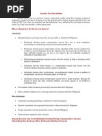 BIR Income Tax Return Forms Guide | PDF | Income Tax | Taxes