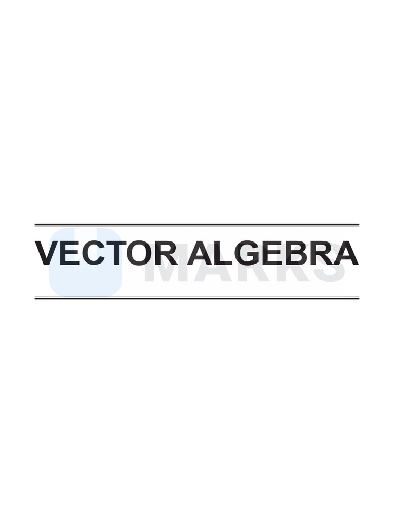 24 Vector Algebra | PDF | Euclidean Vector | Vector Space