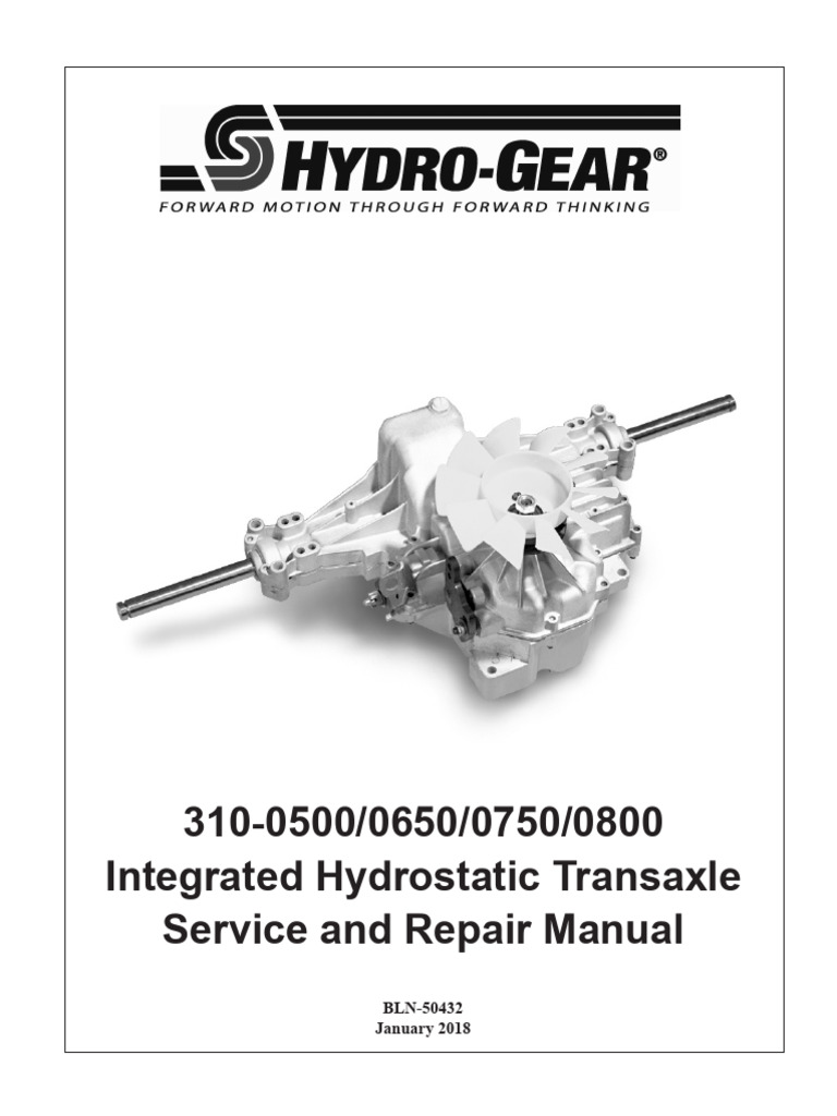 Repair Manual | PDF | Axle | Pump