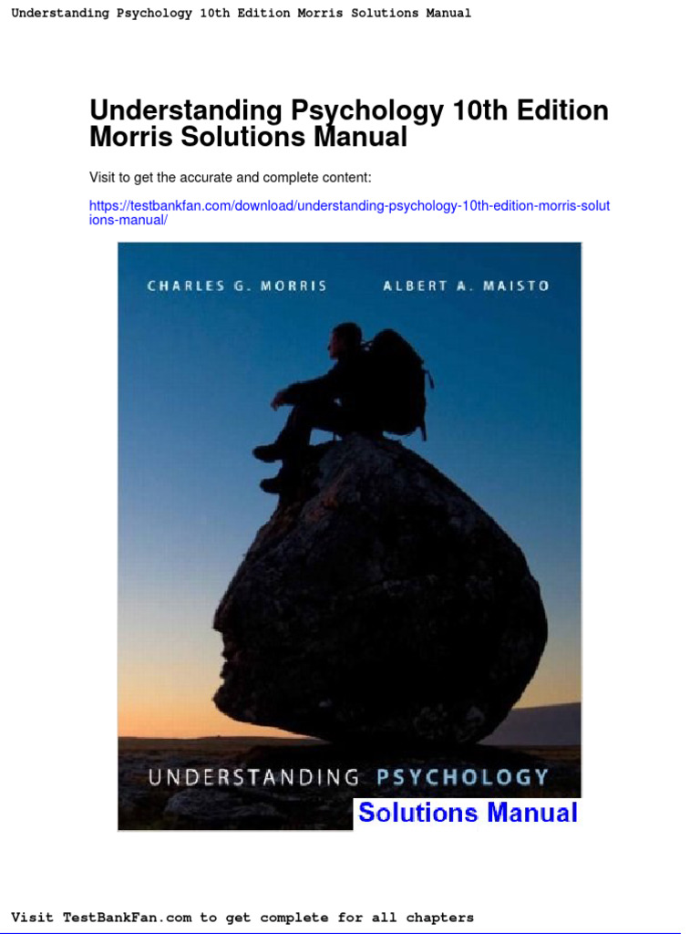 Dwnload Full Understanding Psychology 10th Edition Morris Solutions ... Dwnload Full Understanding Psychology 10th Edition Morris Solutions ...
