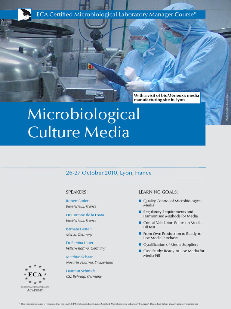 ECA Micro Culture Media | PDF | Growth Medium | Value Added Tax