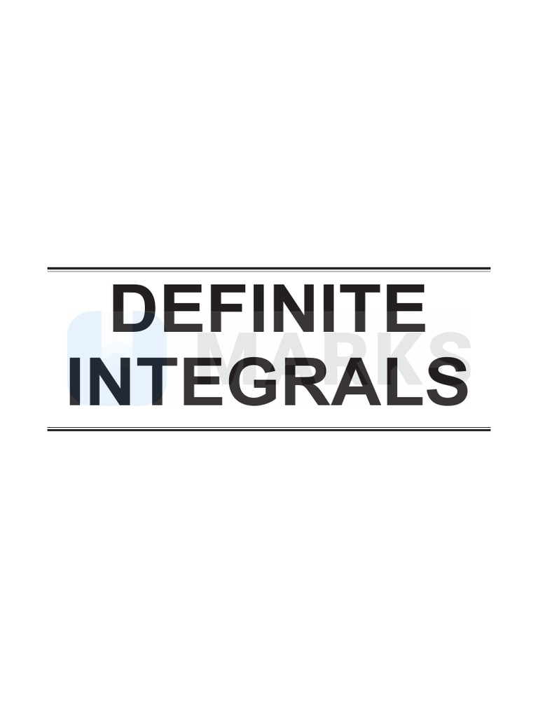 21 Definite Integration | PDF | Integral | Elementary Mathematics