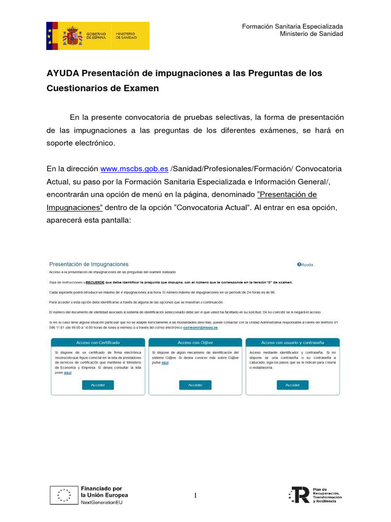 Ayuda Impugnaciones | PDF