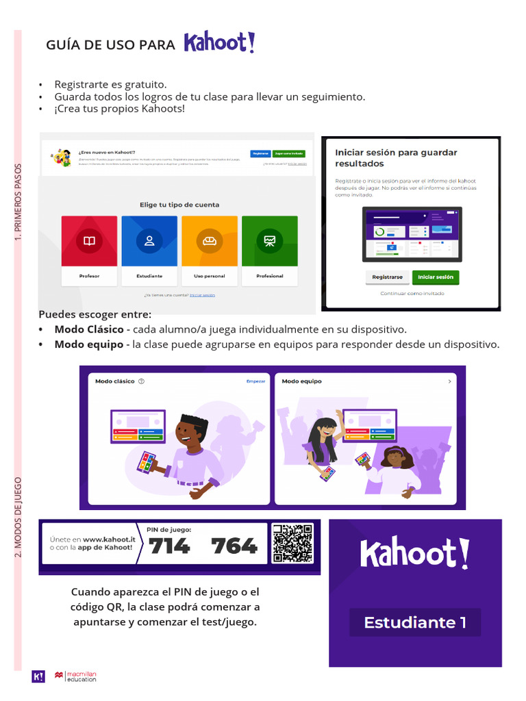 Kahoot! Instrucciones | PDF