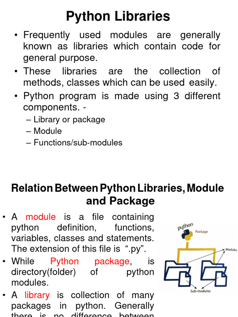 Using Python Libraries Pdf Namespace Python Programming Language 