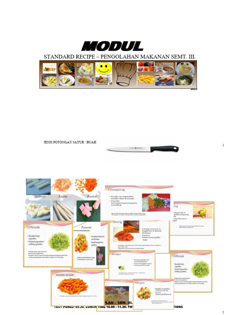 STD Recp Kitchen III 2023 | PDF | Cooking | Food Ingredients