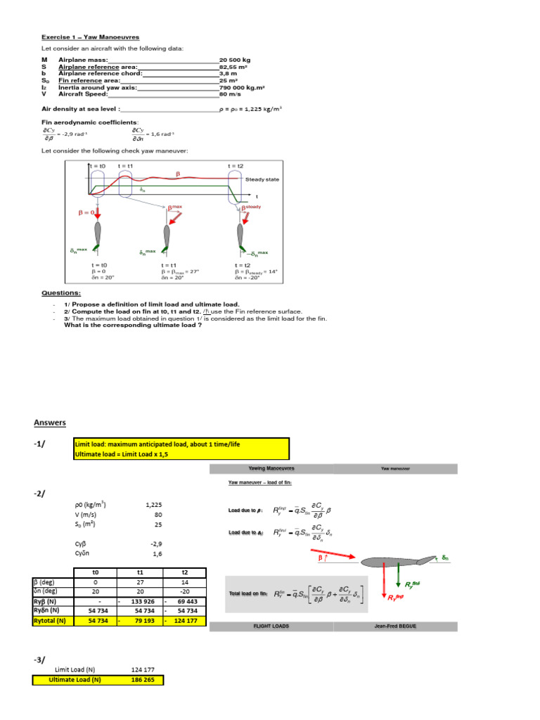 Flight and Ground Loads Exam - 2020 | PDF | Aircraft | Landing Gear